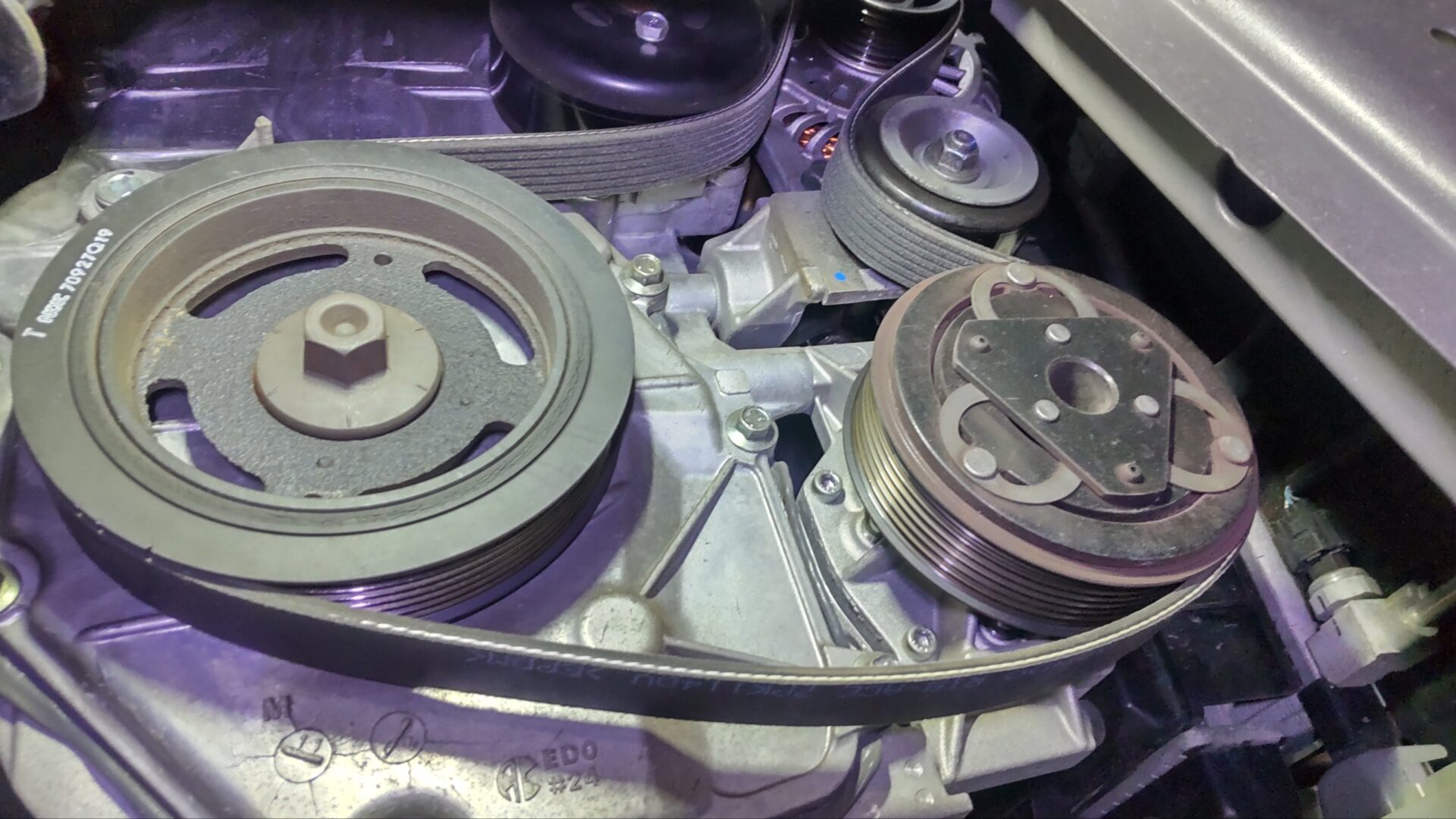 NV200/VM20/ベルト交換作業/ベルト鳴き